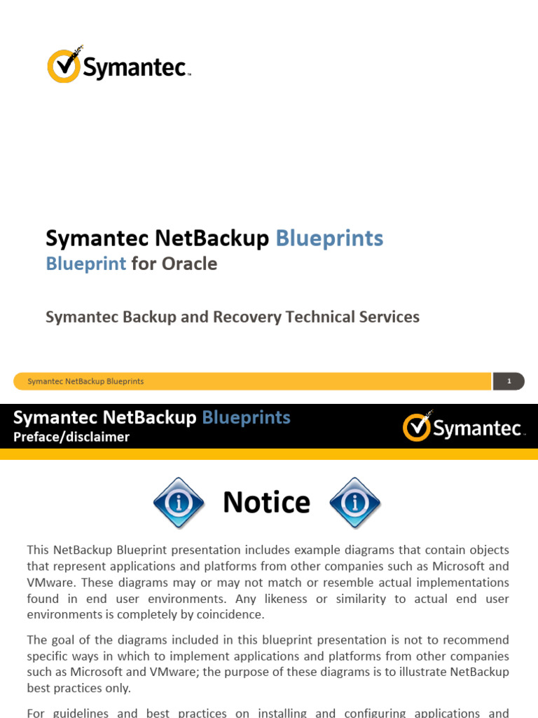Netbackup 76 Blueprints Oracle Pdf Backup Databases 6493