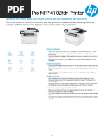 HP Laserjet Pro MFP 4101-4104Dw/Fdn/Fdw Printer Series: Data Sheet ...