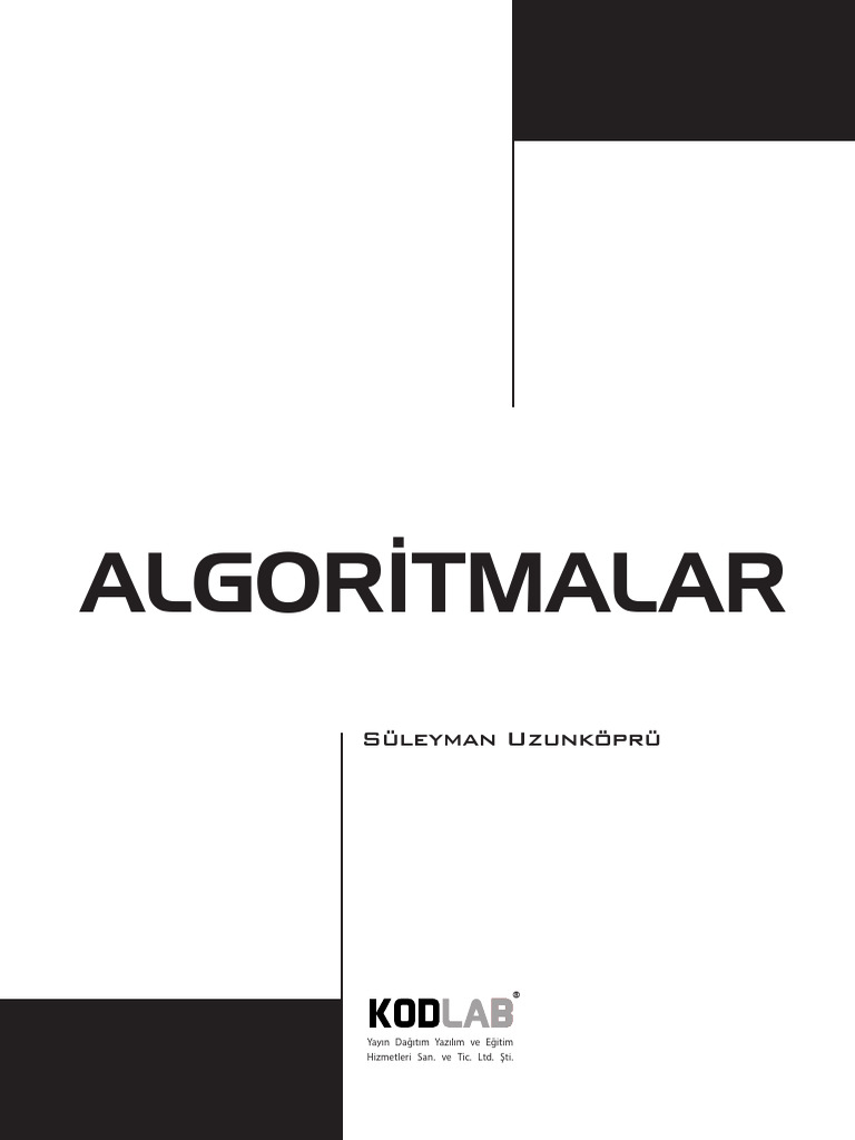 Algoritmalar: Süleyman Uzunköprü | PDF