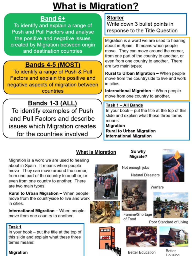 Lesson 9 - What Is Migration | PDF | Human Migration | Economies