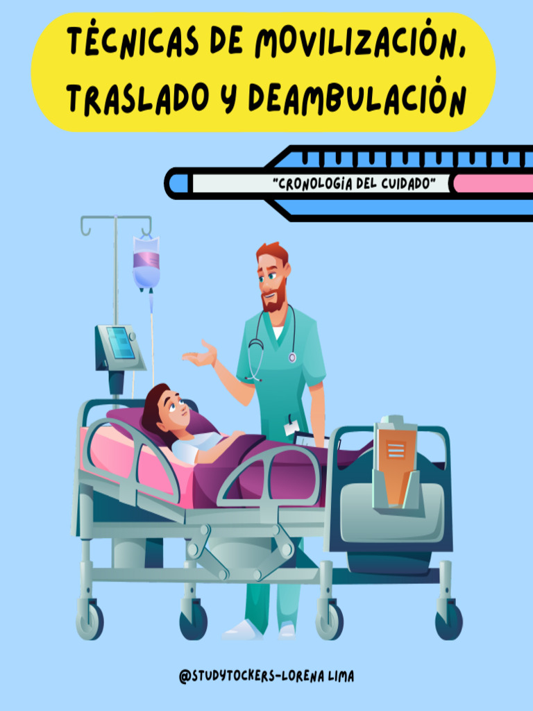 Técnicas de Movilización Traslado y Deambulación Ilustración | PDF ...