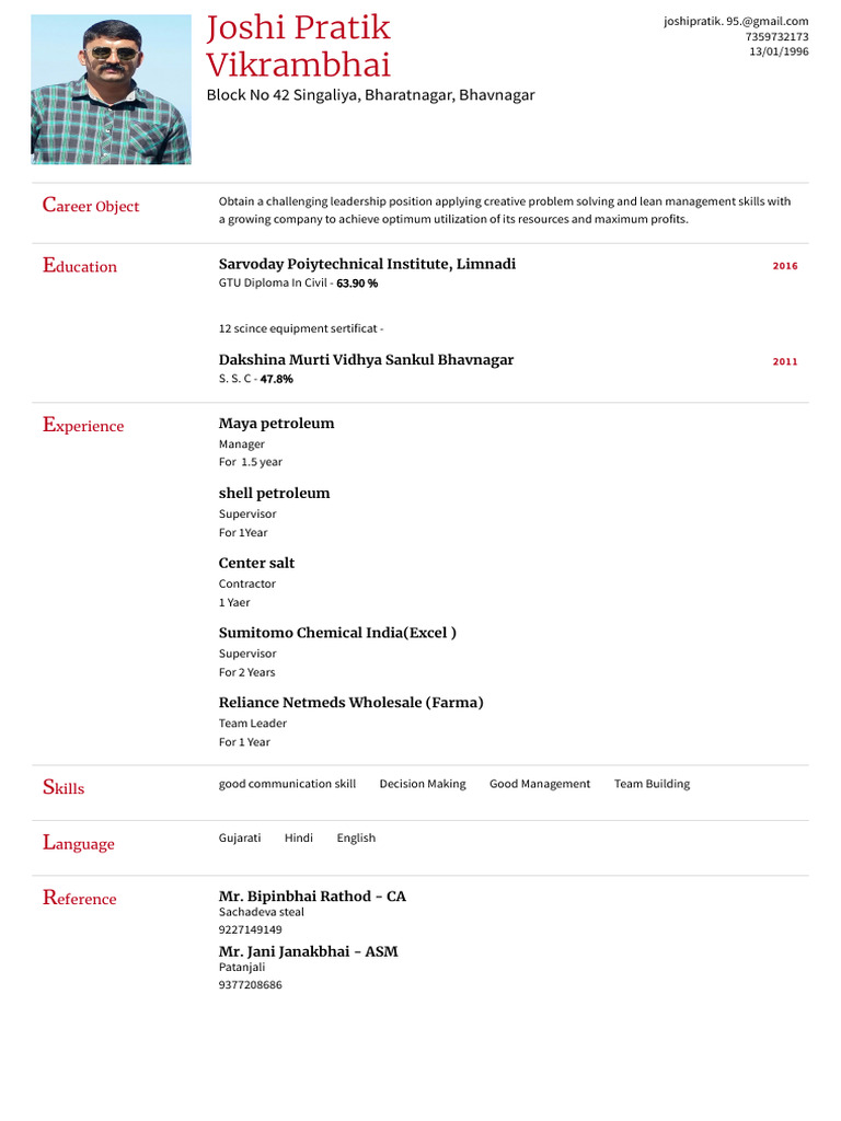 Pratik vikarambhai joshi_Resume_Apna | PDF