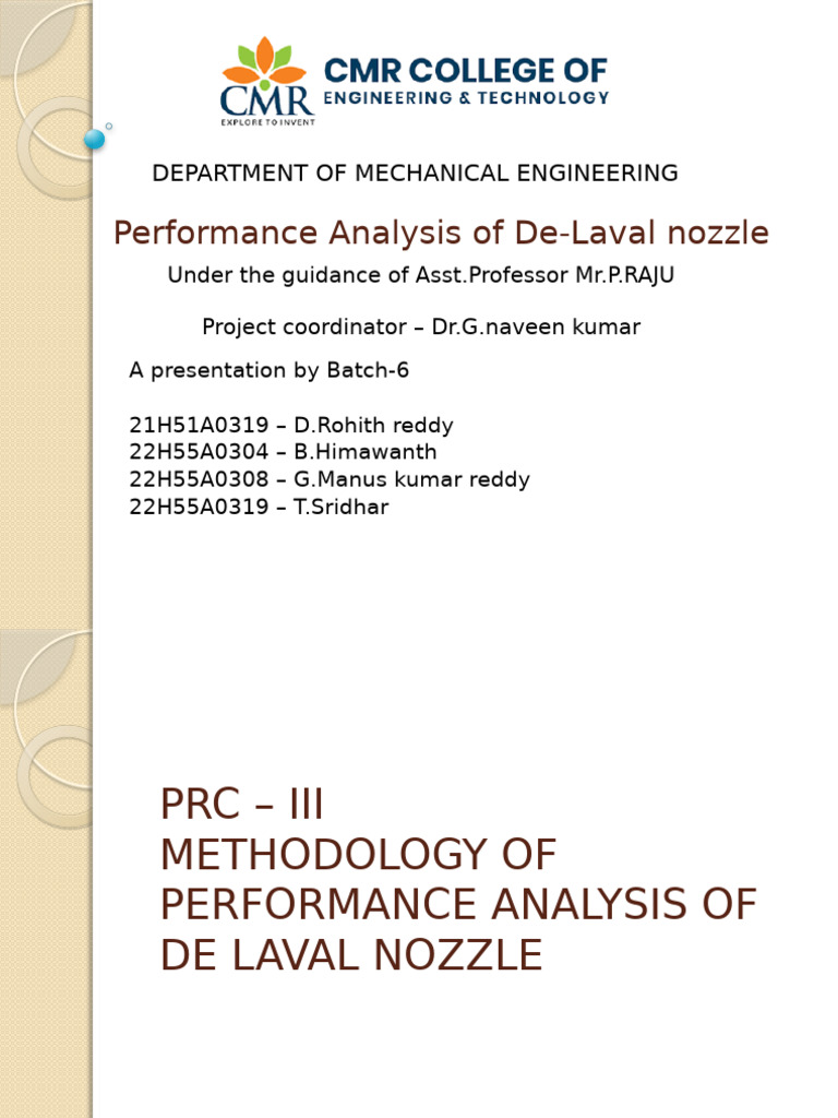 Performance Analysis of de-Laval Nozzle-1 | PDF | Computational Fluid Dynamics | Nozzle