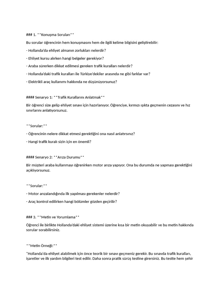 Hollanda Da Ehliyet Alma Süreci | PDF