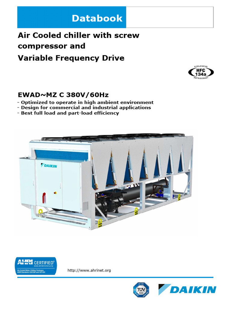 EWAD Daikin | PDF | Heat Exchanger | Greenhouse Gas