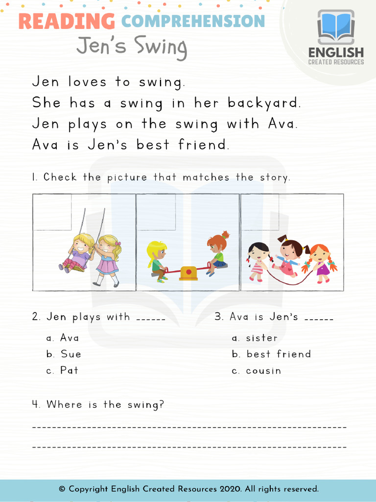 Reading Comprehension Grade 1-7-11 | PDF