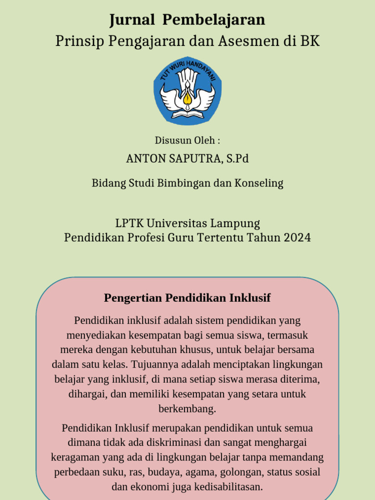 Jurnal Pembelajaran PPABK | PDF