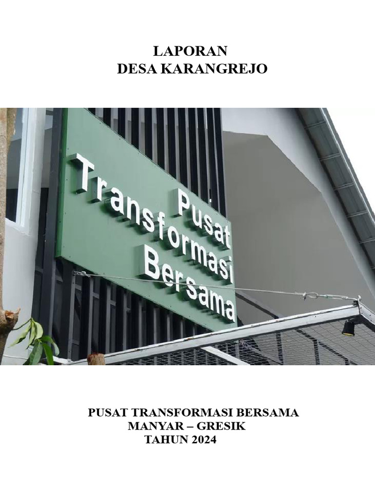 Laporan Desa Karangrejo (PTB) | PDF