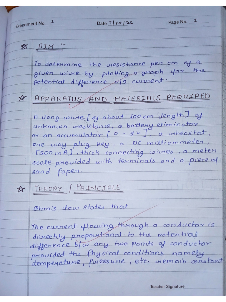 Section-A PHYSICS-Practical File. | PDF