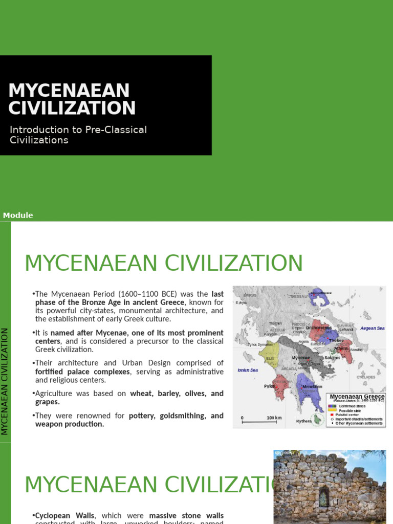 Mycenaean Civilization Overview | PDF | Mycenaean Greece | Mycenae