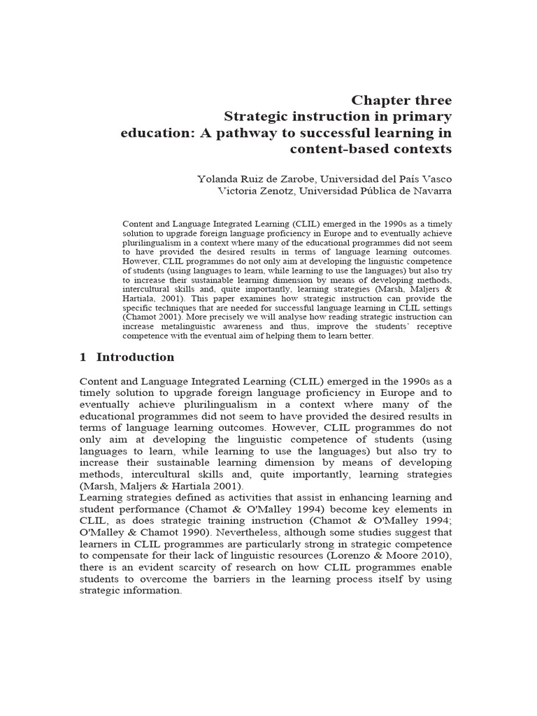 Integration of Theory and Practice in CLIL - (Part One Integration in ...