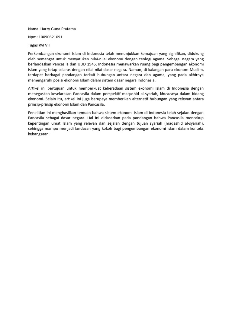 Tugas 7 PAI VII | PDF