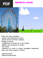 Motion in a Plane Formula Sheet | PDF | Teaching Methods & Materials