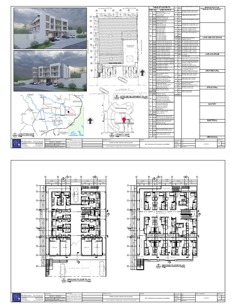 ARCHITECTURAL Construction Drawings | PDF | Electricity