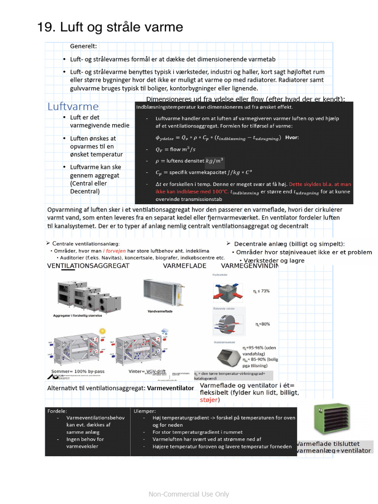 19 - Luft Og Stråle Varme | PDF