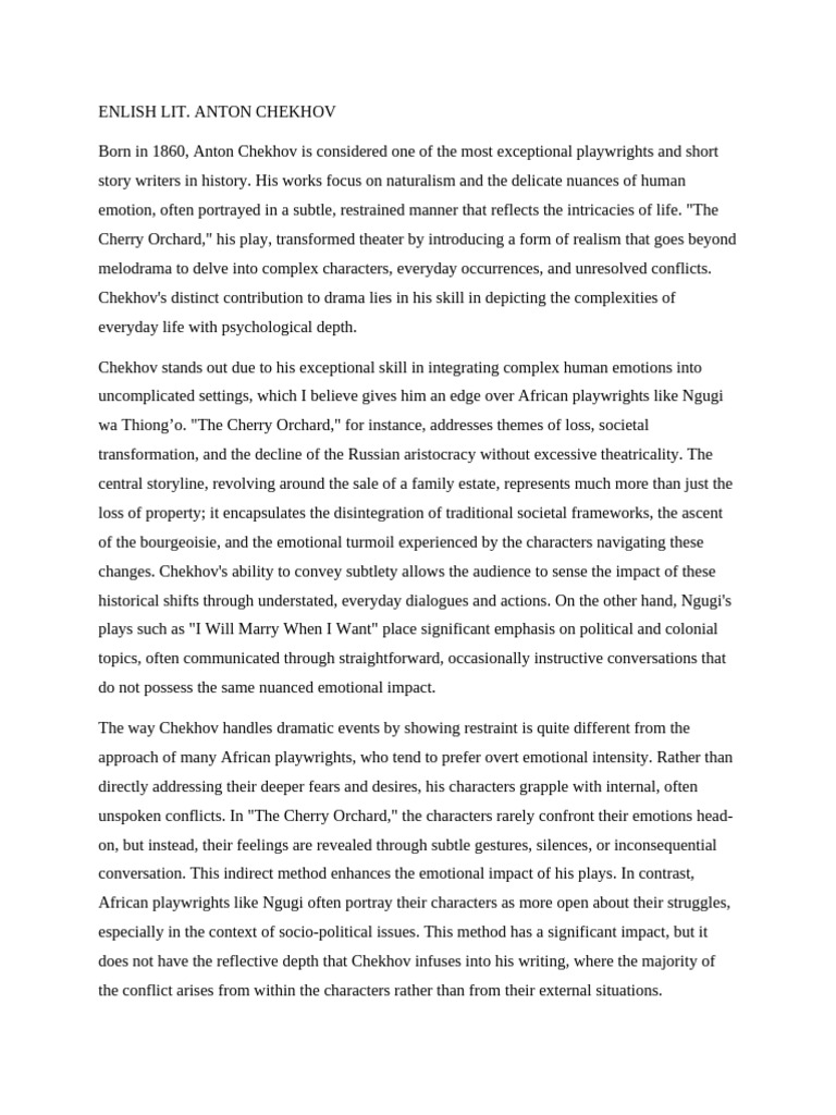 Anton Chekhov | PDF | Anton Chekhov