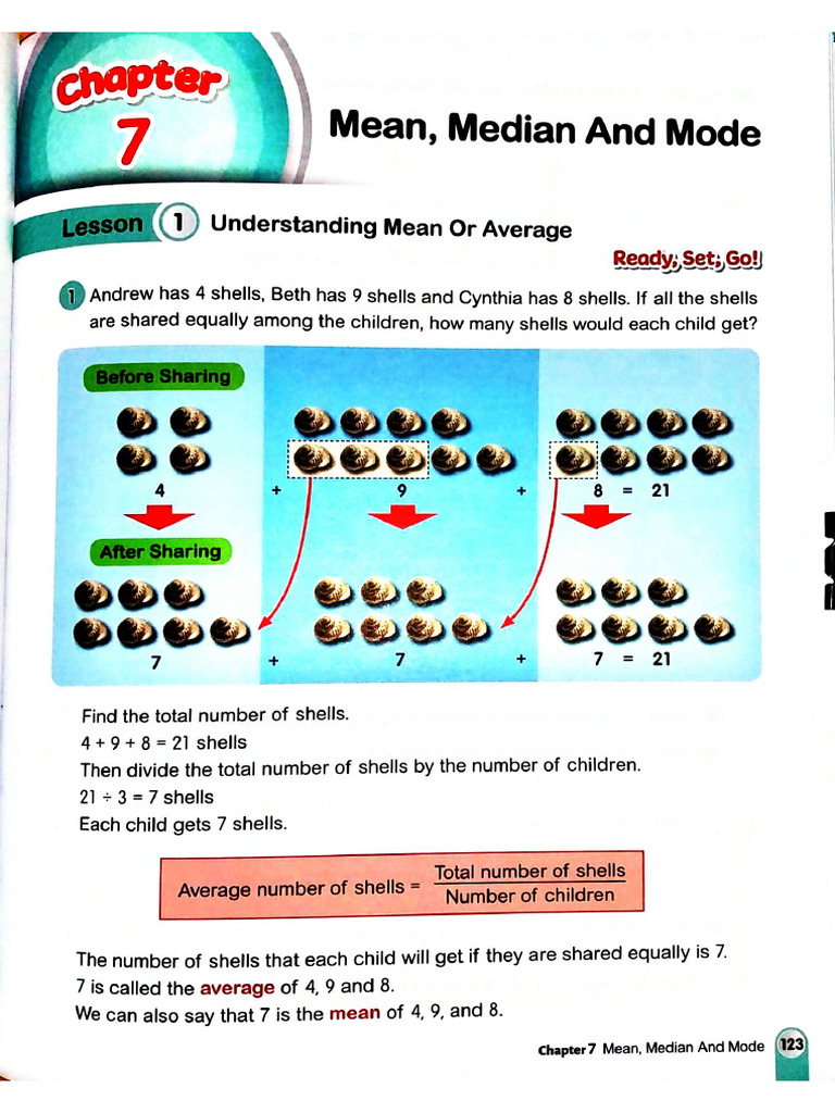 Textbook Ch7 - Mean, Median, Mode | PDF