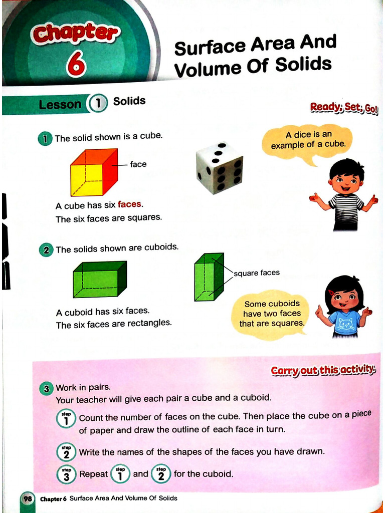 Textbook Ch6 - Surface Area & Volume of Solids | PDF