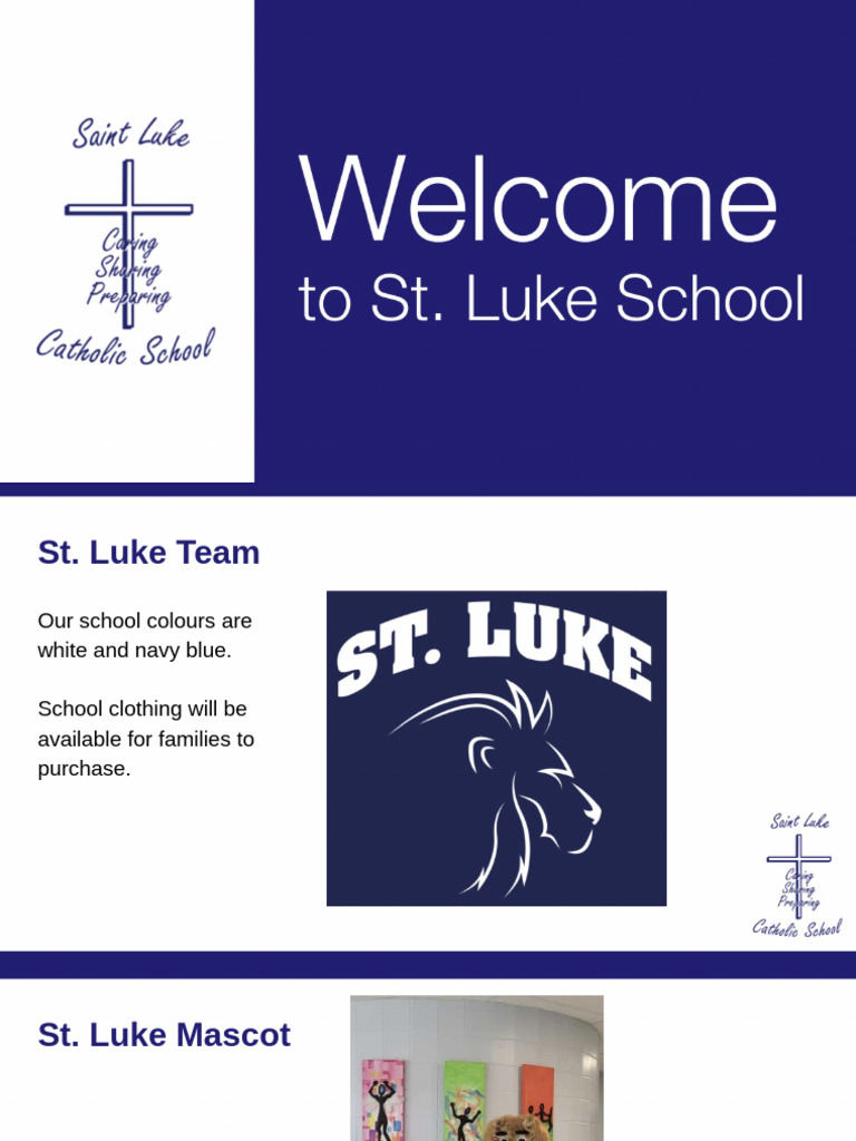 St. Luke (SLU) Home Page Slides | PDF