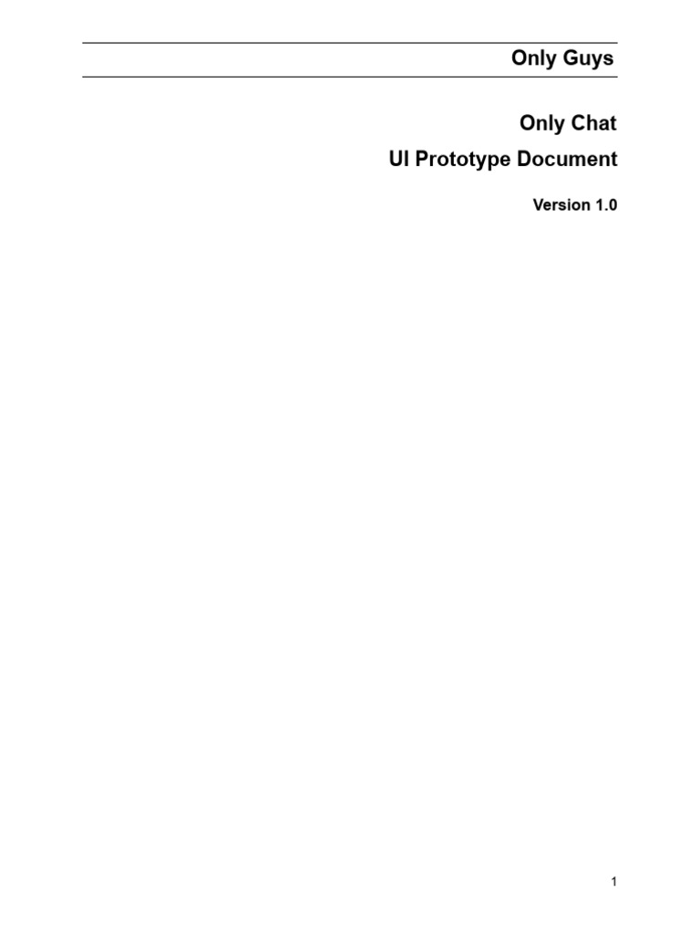 UI Prototype | PDF | User (Computing) | Login