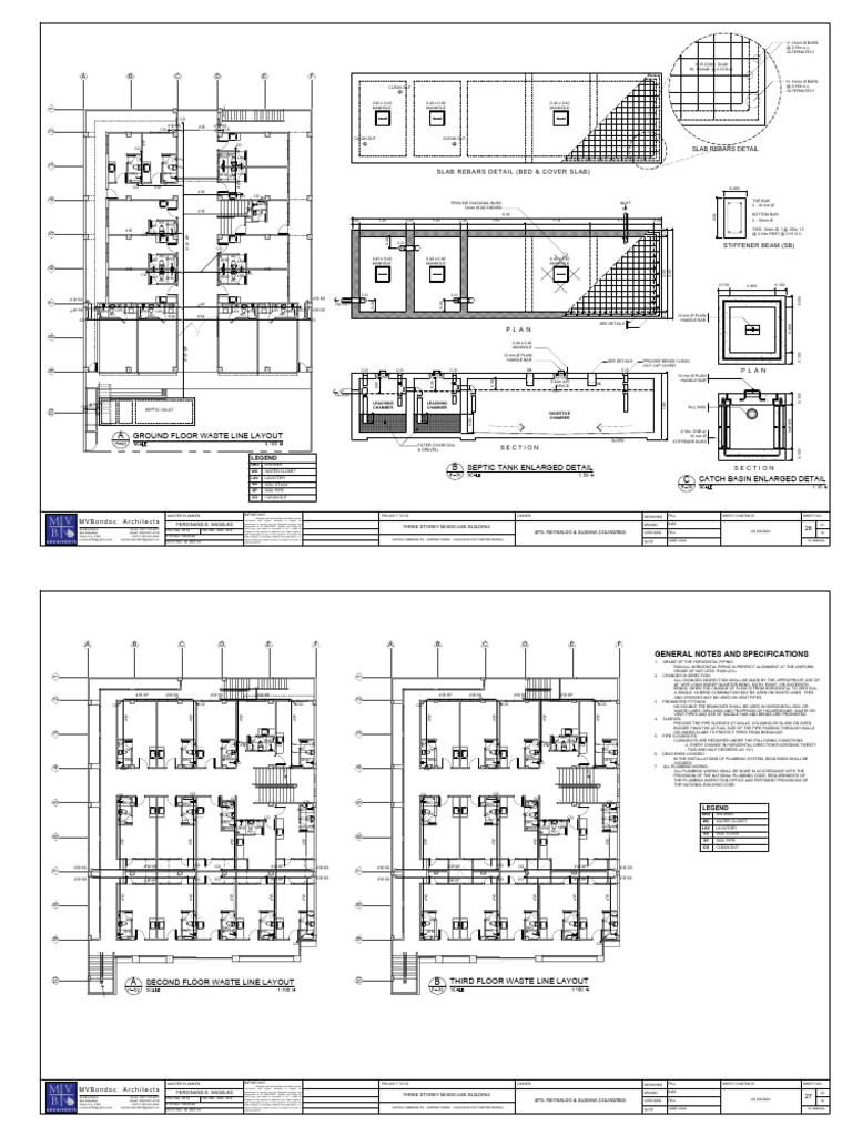 PLUMBING Construction Drawings | PDF | Plumbing | Building Engineering