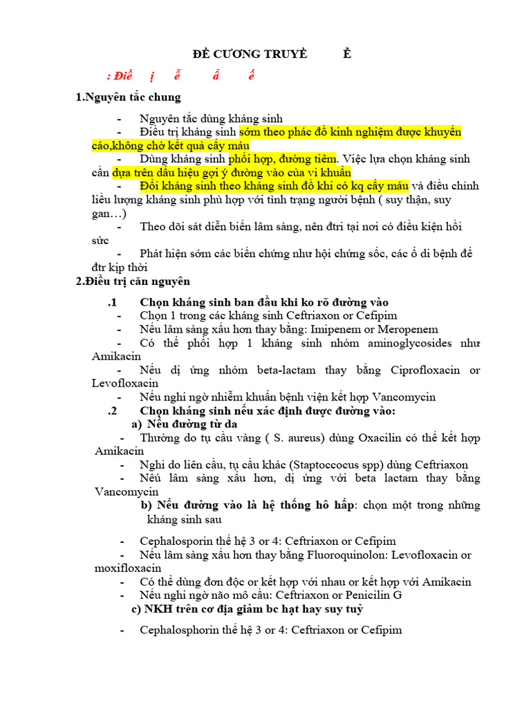 Đề-cương-ôn-thi-LT-truyền-nhiễm | PDF