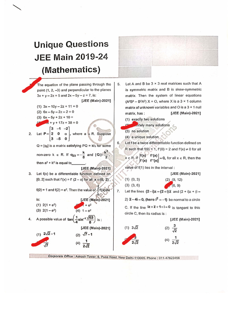 Unique Maths Question | PDF