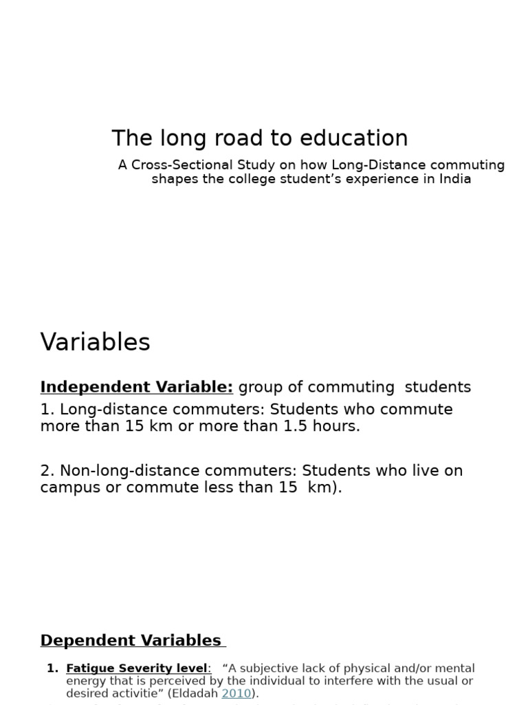 Long Distance Commuting | PDF | Motivation | Motivational