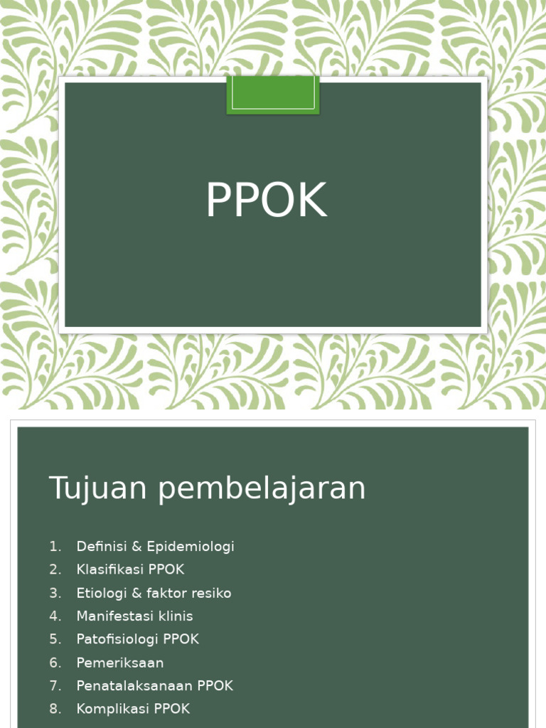 PPOK | PDF