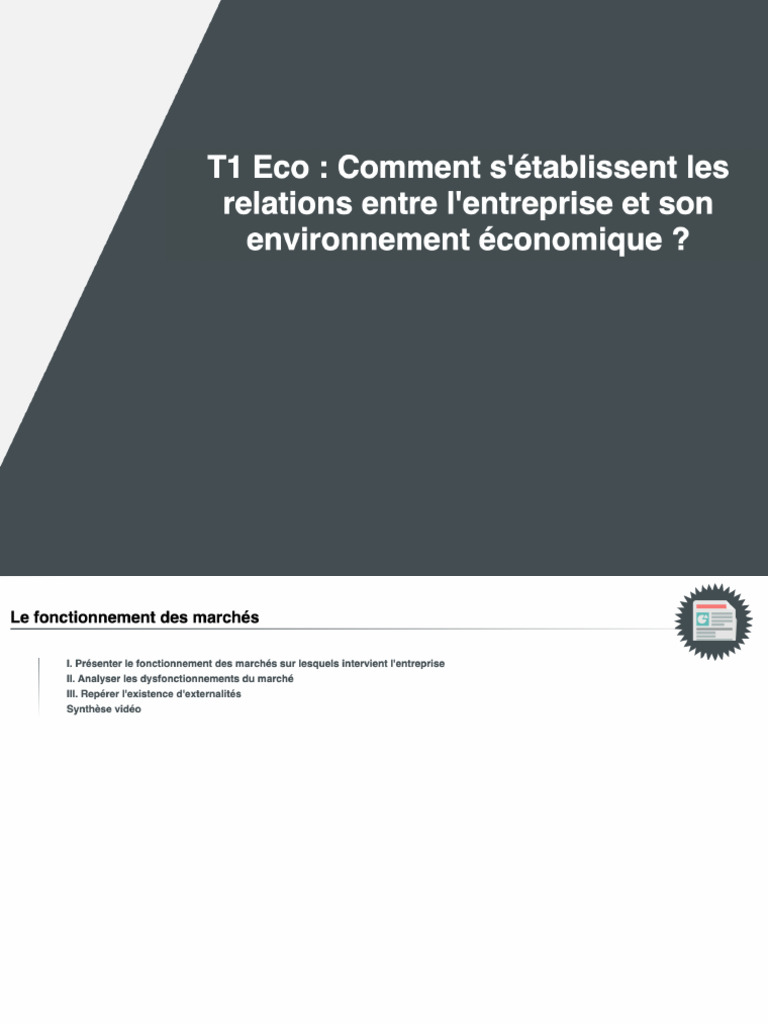 CEJM - Chapitre 2 - Le Fonctionnement Des Marchés | PDF