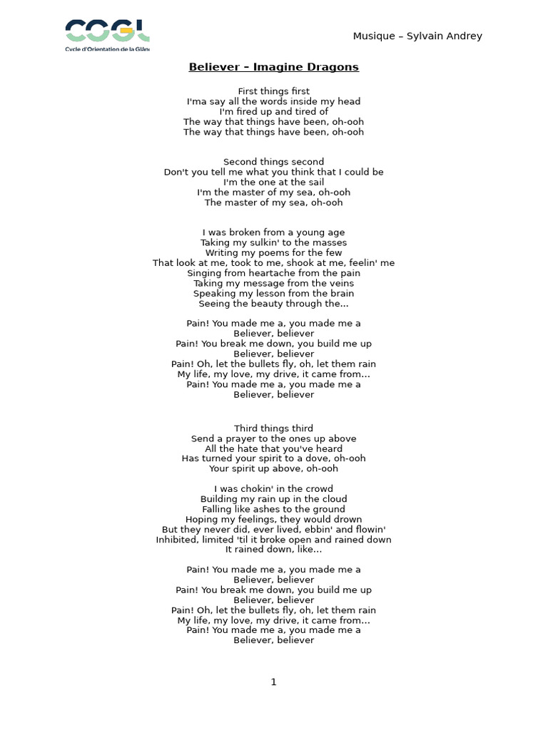 Paroles - Smoke On The Water | PDF