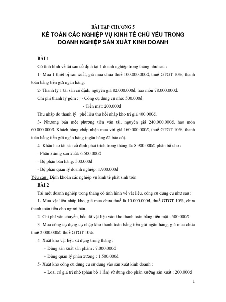 C6-Bai Tap Nvktcy | PDF