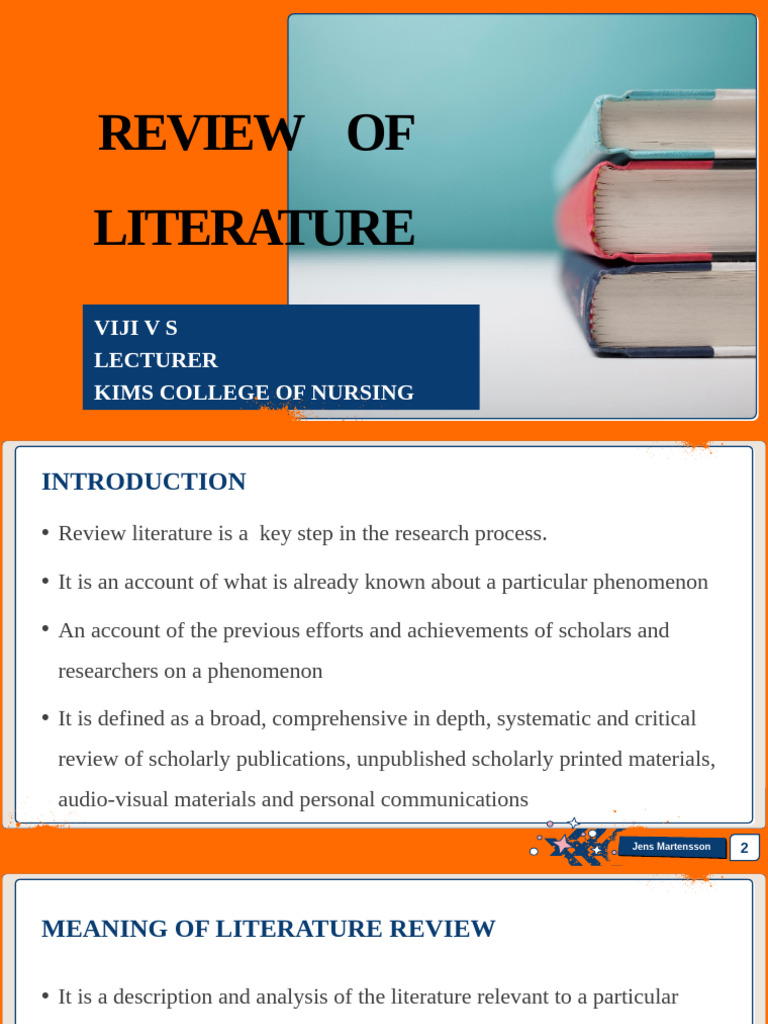 Unit II Review Literature | PDF | Methodology | Scientific Method