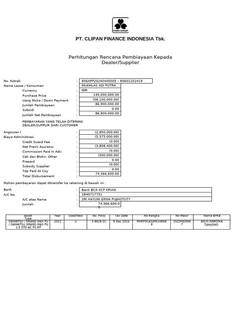 PT CLIPAN FINANCE INDONESIA TBK 240924 BARU | PDF