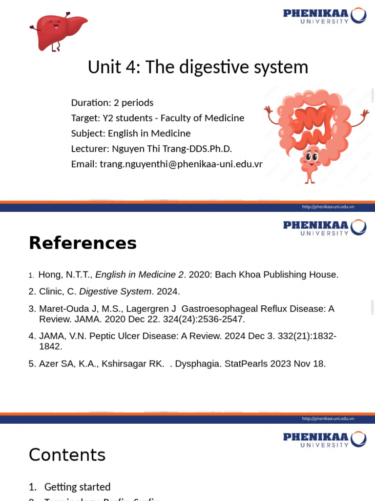 Unit 4 Digestive system - ppt | PDF | Human Digestive System ...
