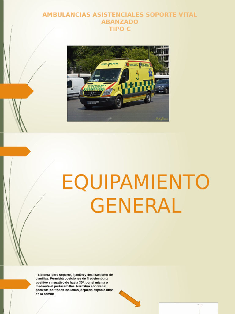 Ambulancias Asistenciales Soporte Vital Abanzado | PDF | Medicina ...