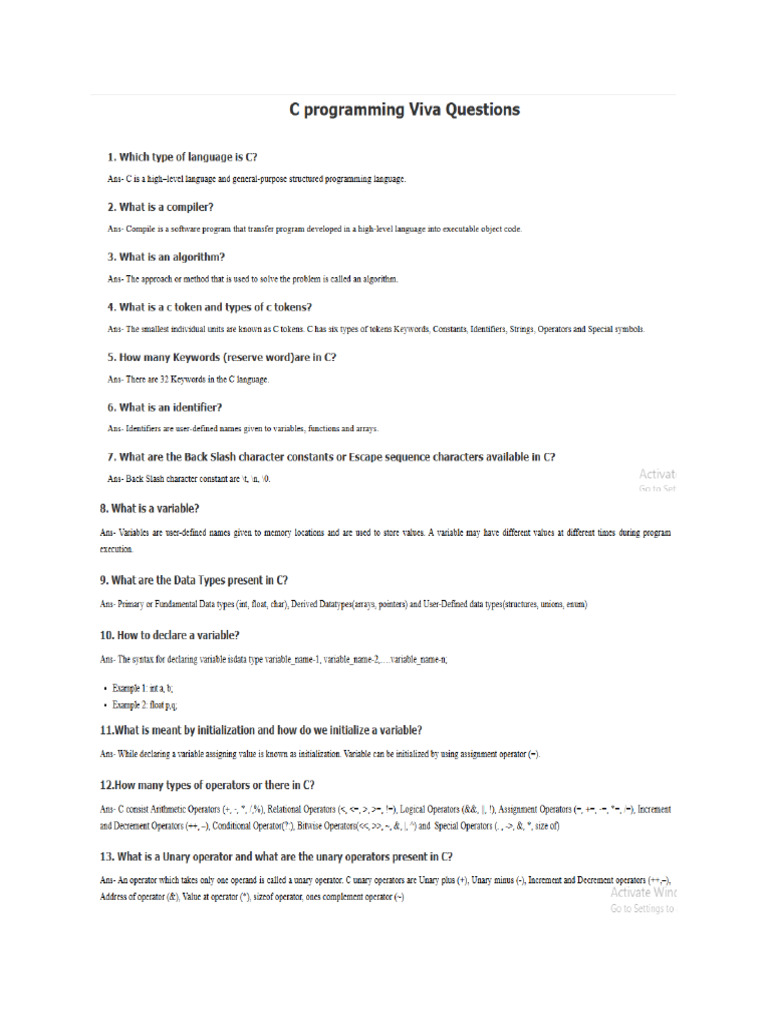 C Programming Basics for Beginners | PDF
