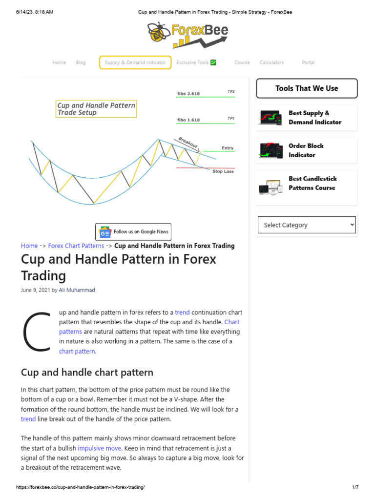 Forex Cup and Handle Pattern Guide | PDF | Technical Analysis | Market ...