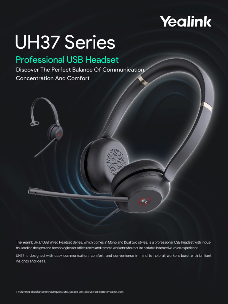 UH37_Flyer | PDF | Headphones | Microphone