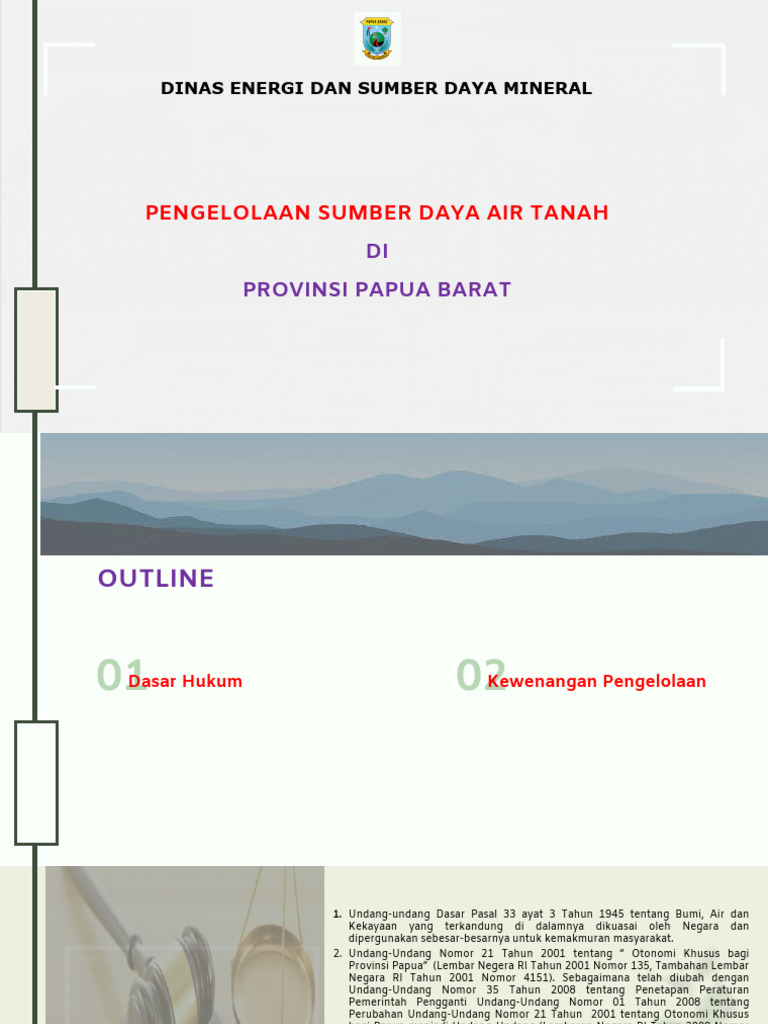 Pengelolaan SDA Air Tanah (ESDM) | PDF