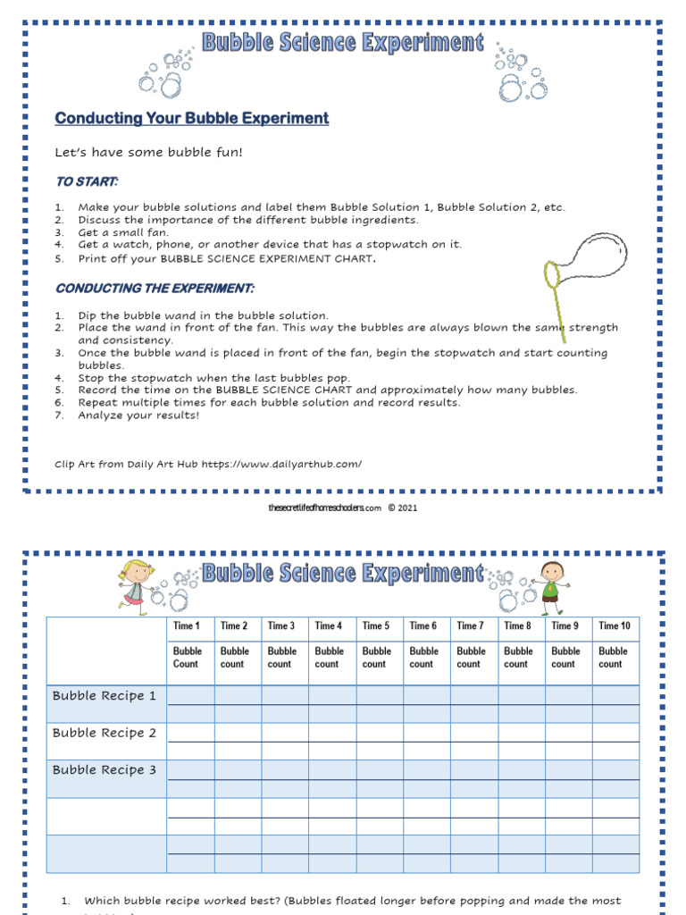 Bubble-Science-Experiment | PDF