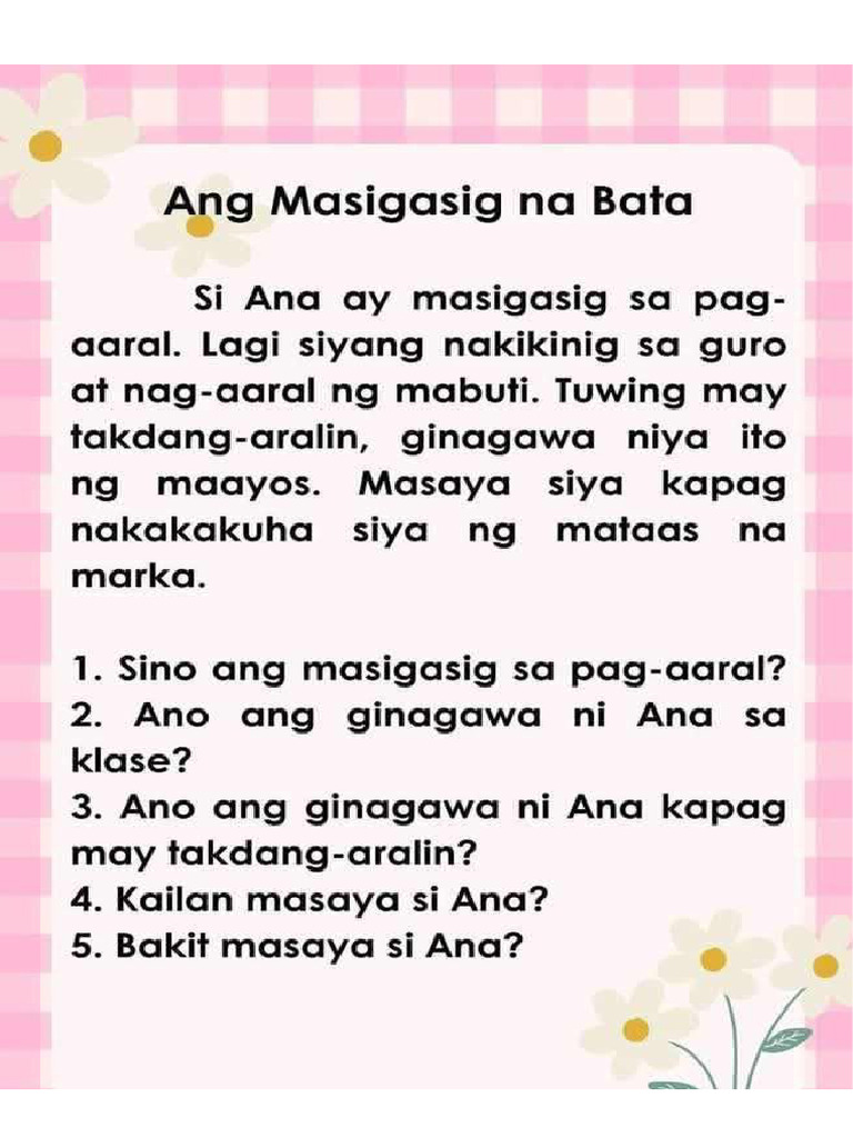 New Maikling Kwentong Babasahin | PDF