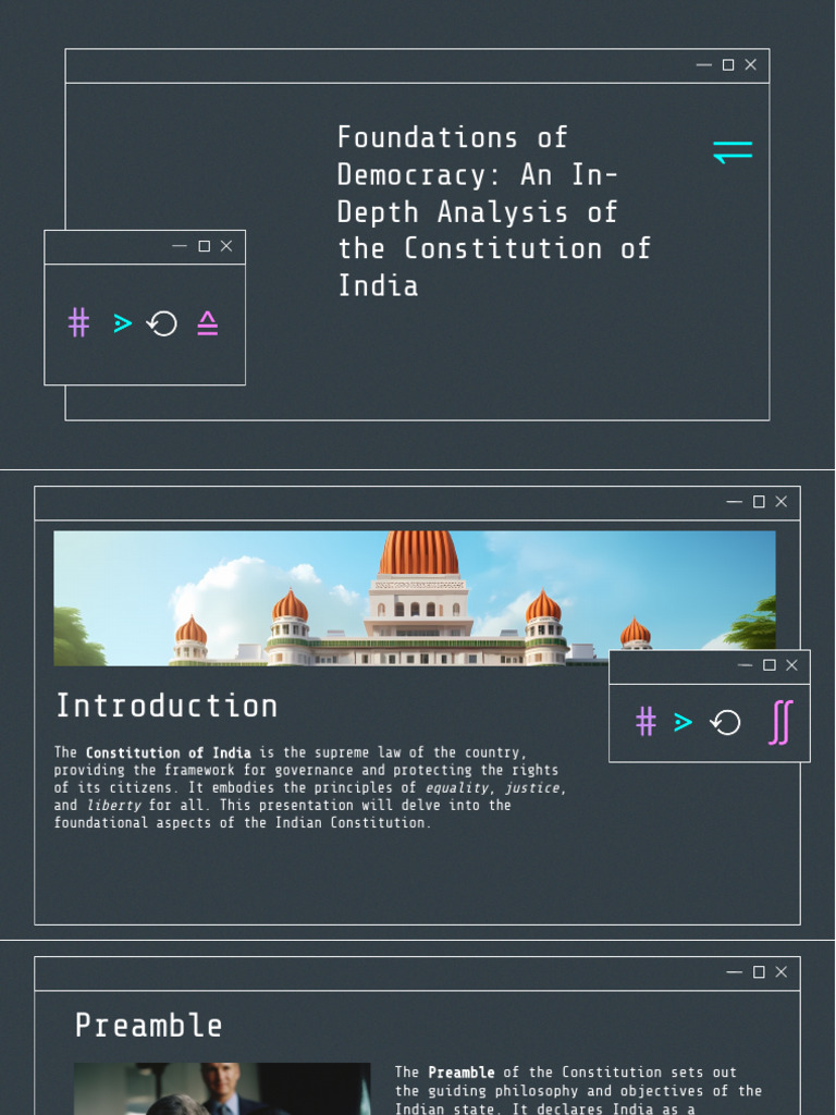 Indian Constitution: Foundations of Democracy | PDF