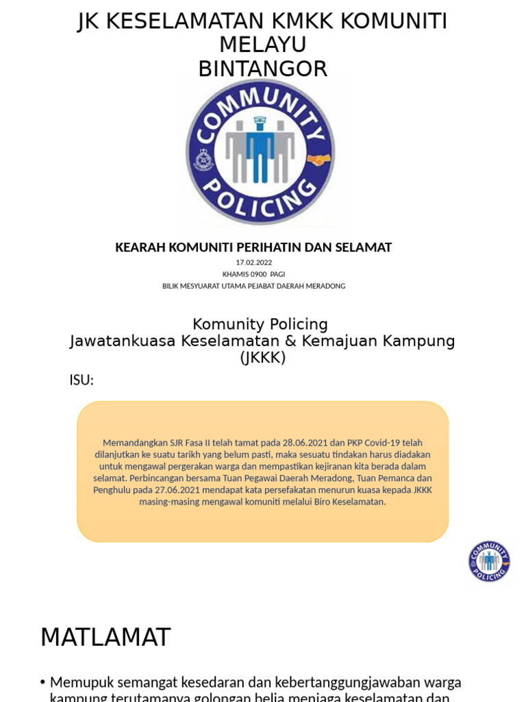 Biro Keselamatan JKKK | PDF
