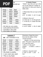 English Reading For Grade 1 | PDF