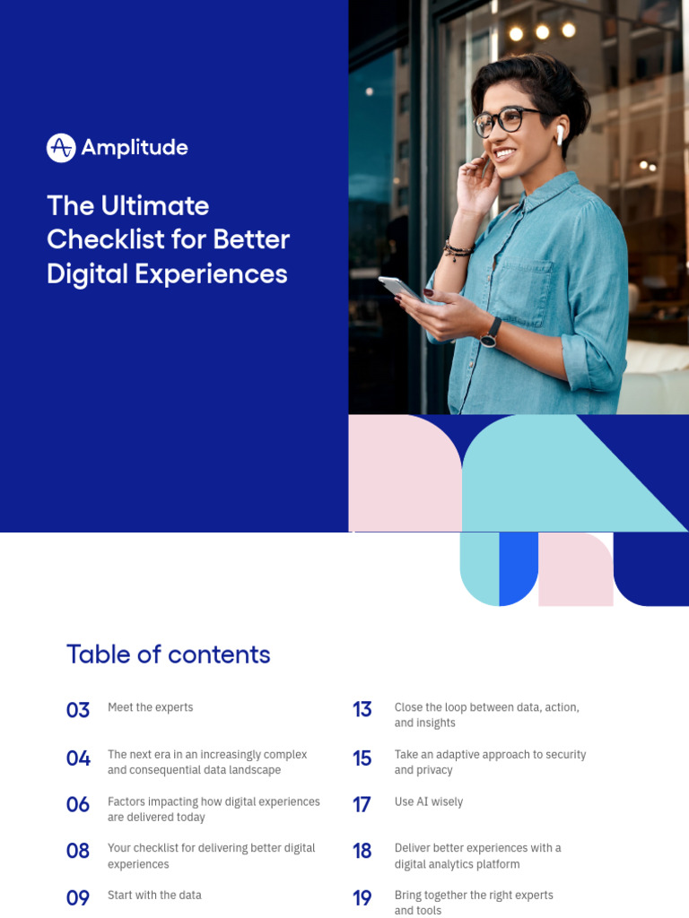 Ultimate Checklist Better Digital Experiences | PDF | Artificial ...