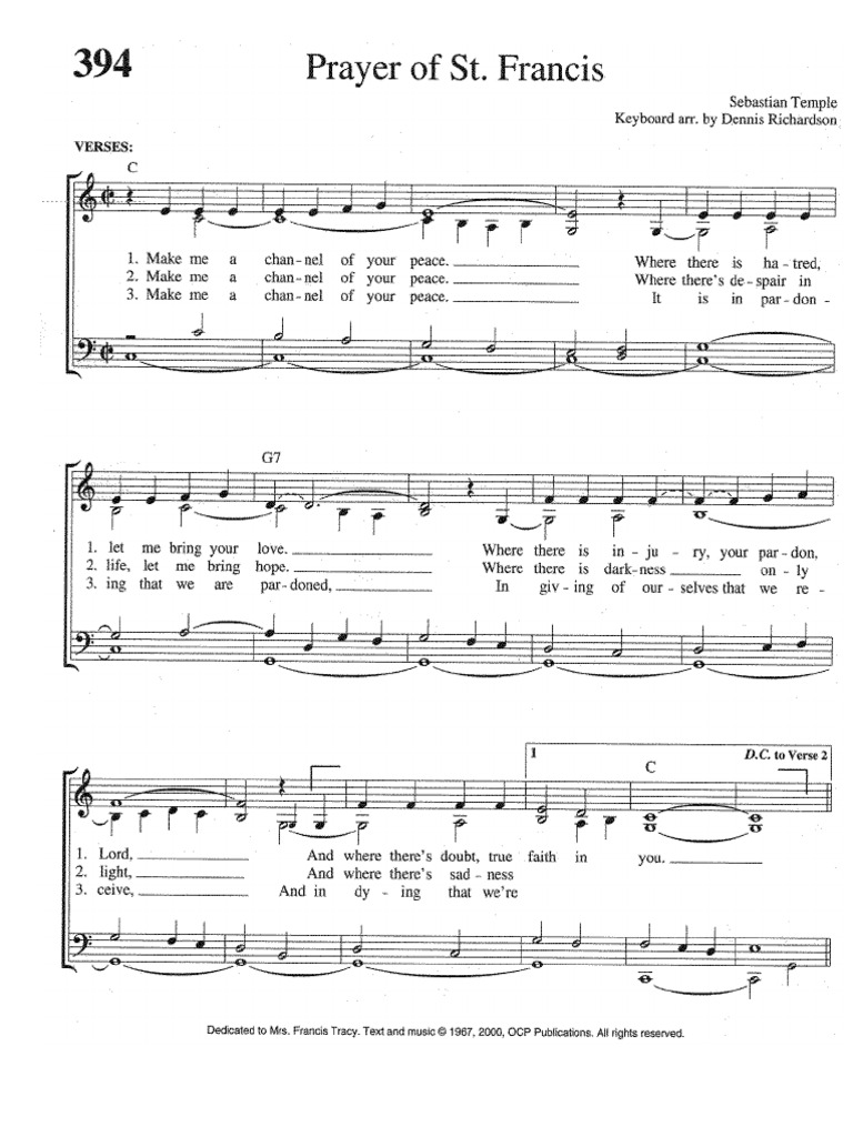 03 COMMUNION Prayer of St. Francis | PDF