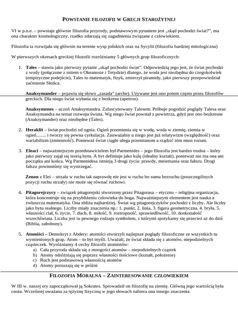 Wyklady - Filozofia | PDF