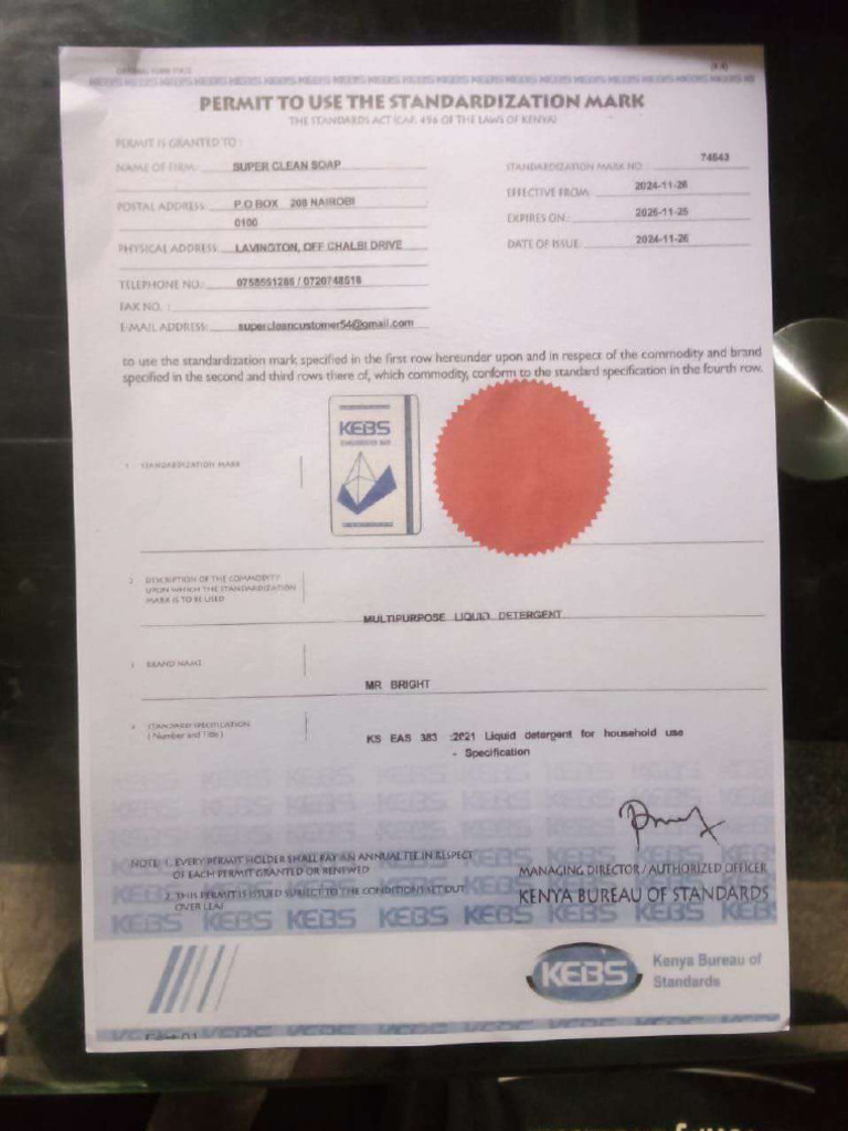 Kebs Permit | PDF