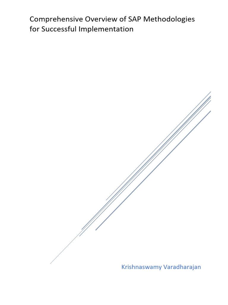 Sap Methodologies Pdf Software Development Process Agile Software